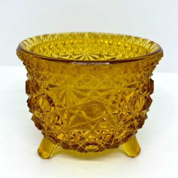 Fenton | Accents | Fenton Amber Daisy And Button Mint Dish | Poshmark